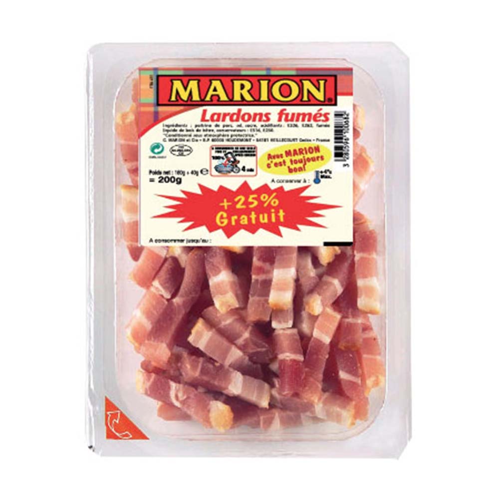 MARION Lardons Fumes - 130g - GO DELIVERY