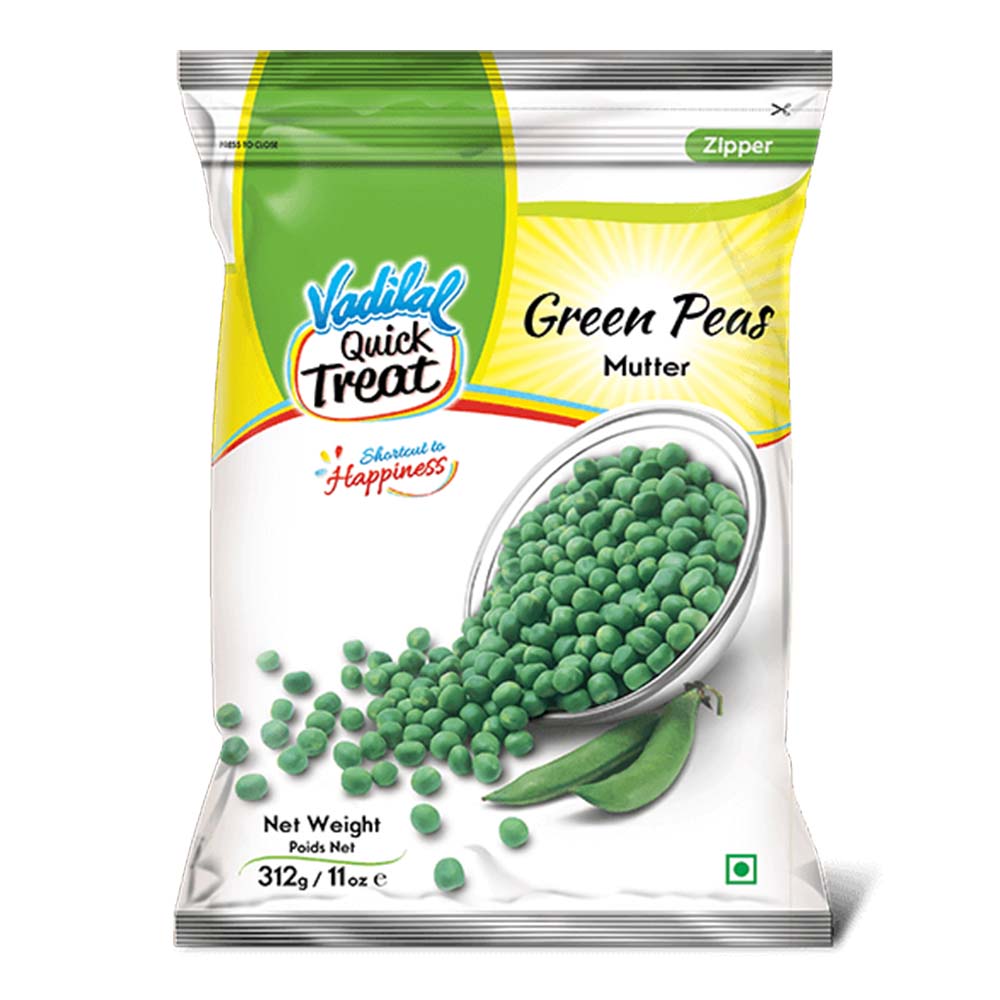 VADILAL Mutter Green Peas - 312g - GO DELIVERY