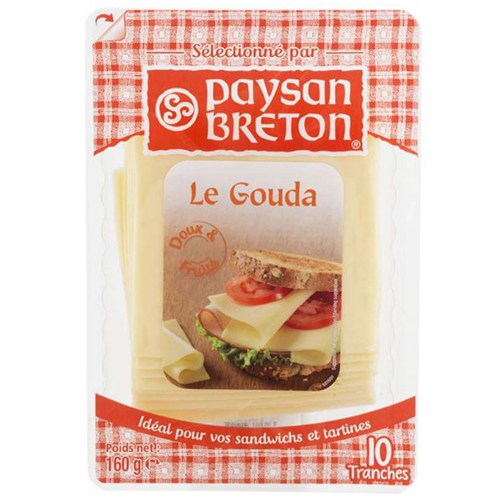 PAYSAN BRETON Gouda Slices - 160g - GO DELIVERY