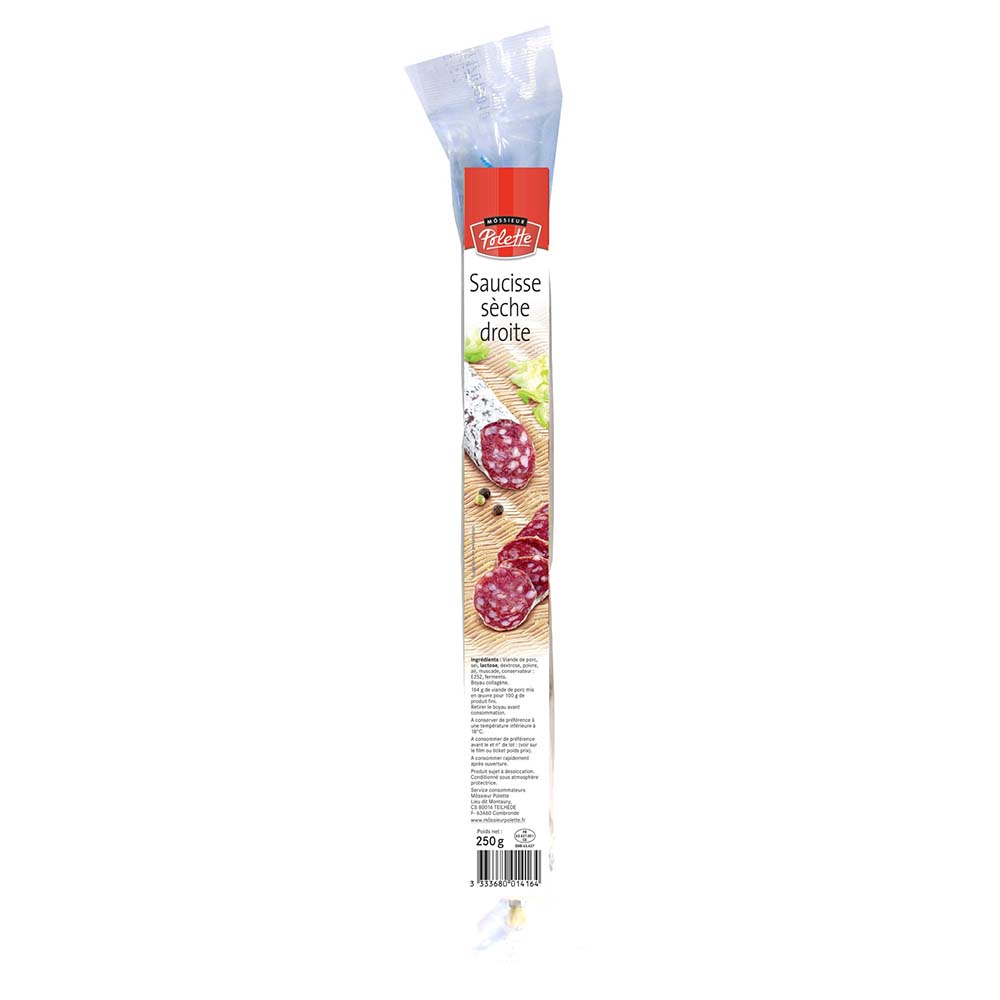 POLETTE Saucisson Droit - 250g - GO DELIVERY