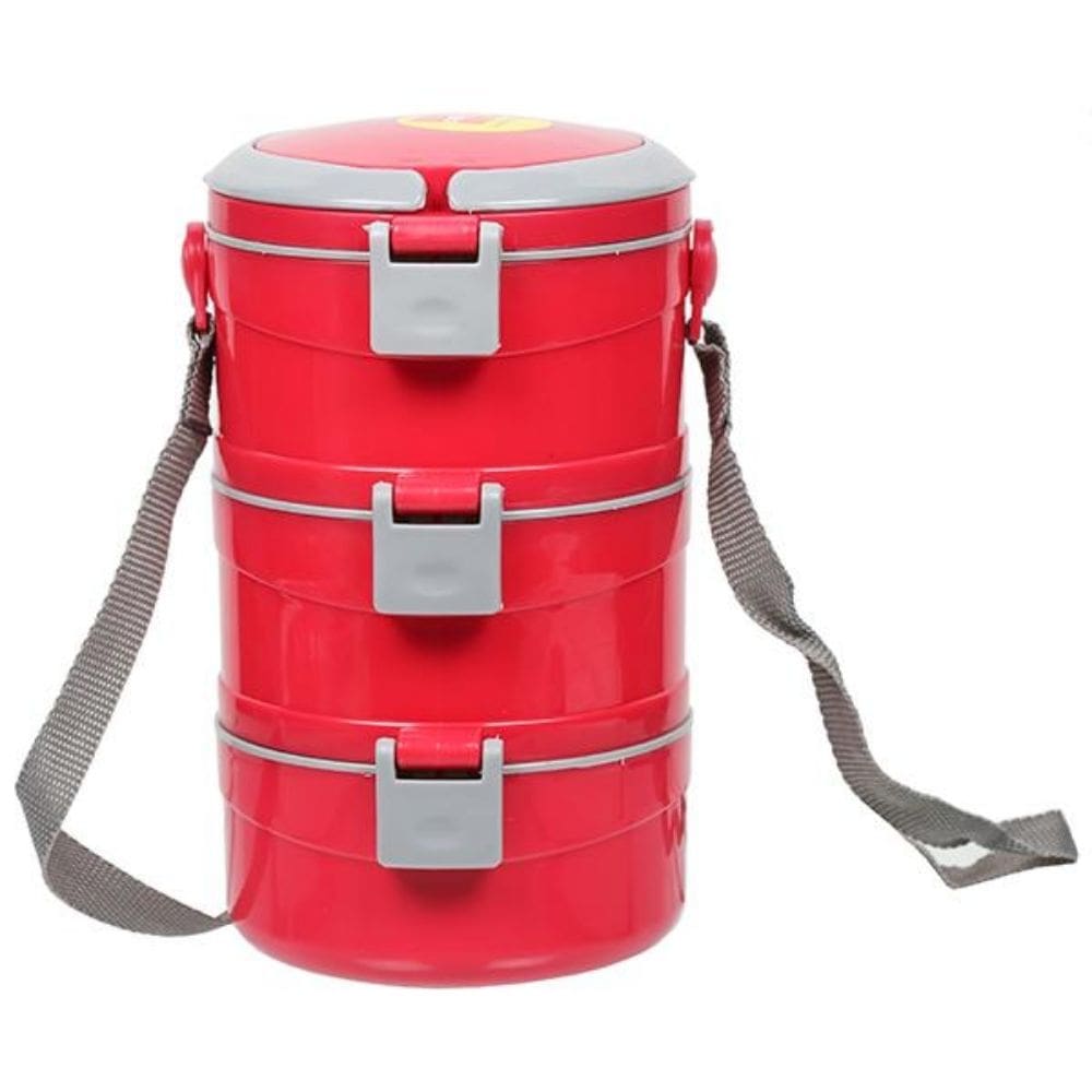 CELLO Plastic Insulated Tiffin Merit (Set of 3) - GO DELIVERY