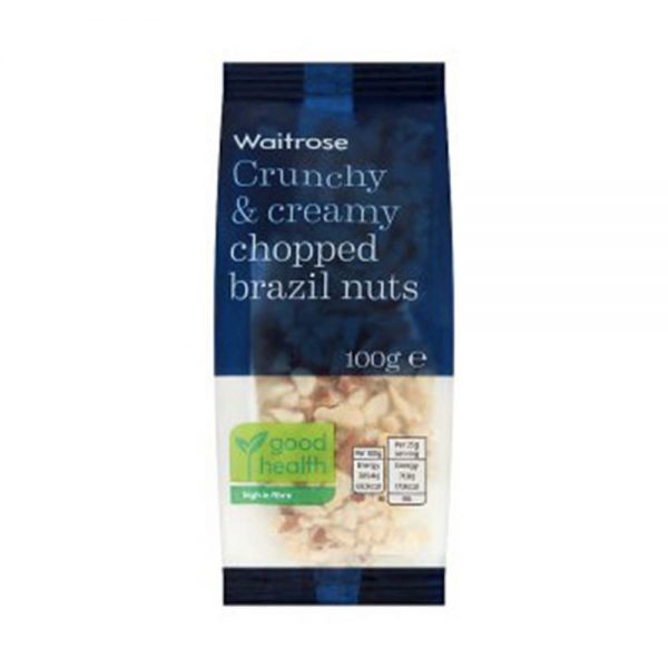 WAITROSE Chopped Brazil Nuts - 100g - GO DELIVERY