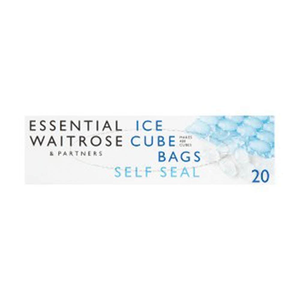 WAITROSE Essential Ice Cube Bags (Pack of 20) - GO DELIVERY