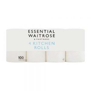 WAITROSE Essentials Kitchen Rolls (Pack of 4) - GO DELIVERY