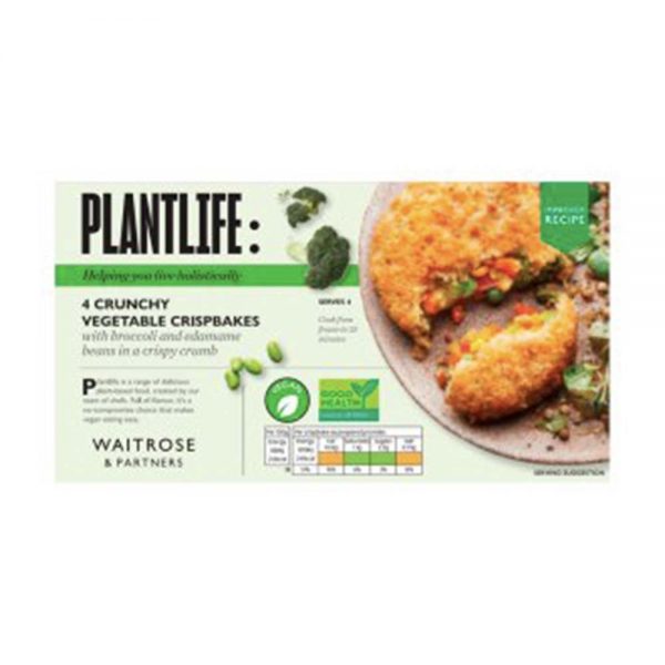 WAITROSE Plantlife Frozen Crunchy Vegetable Crispbakes - 454g - GO DELIVERY