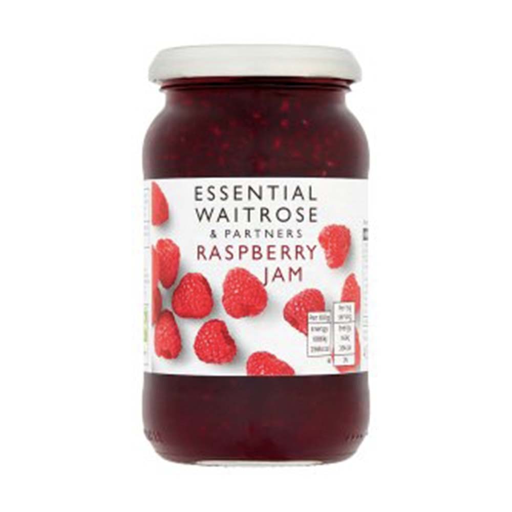 WAITROSE Essential Raspberry Jam - 454g - GO DELIVERY
