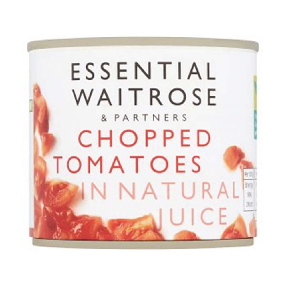 WAITROSE Essential Chopped Tomatoes In Natural Juice - 227g - GO DELIVERY