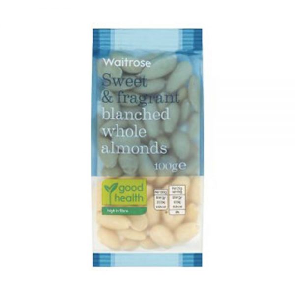 WAITROSE Whole Almonds - 100g - GO DELIVERY