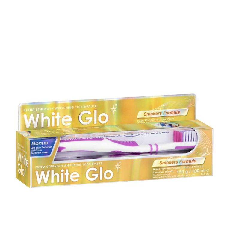 White Glo Toothpaste with Toothbrush & Dental Flosser | Go Delivery