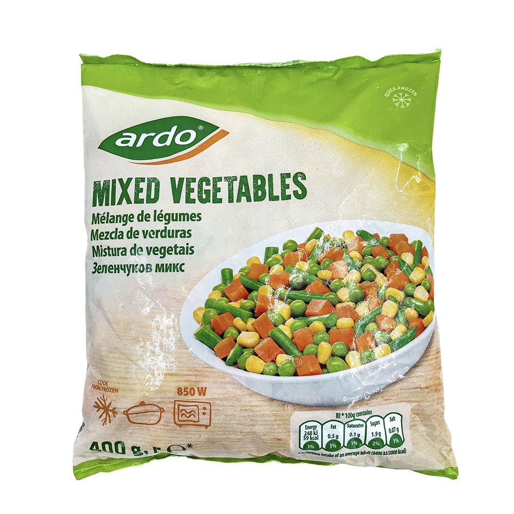 ARDO Frozen Mixed Vegetables - 400g - GO DELIVERY