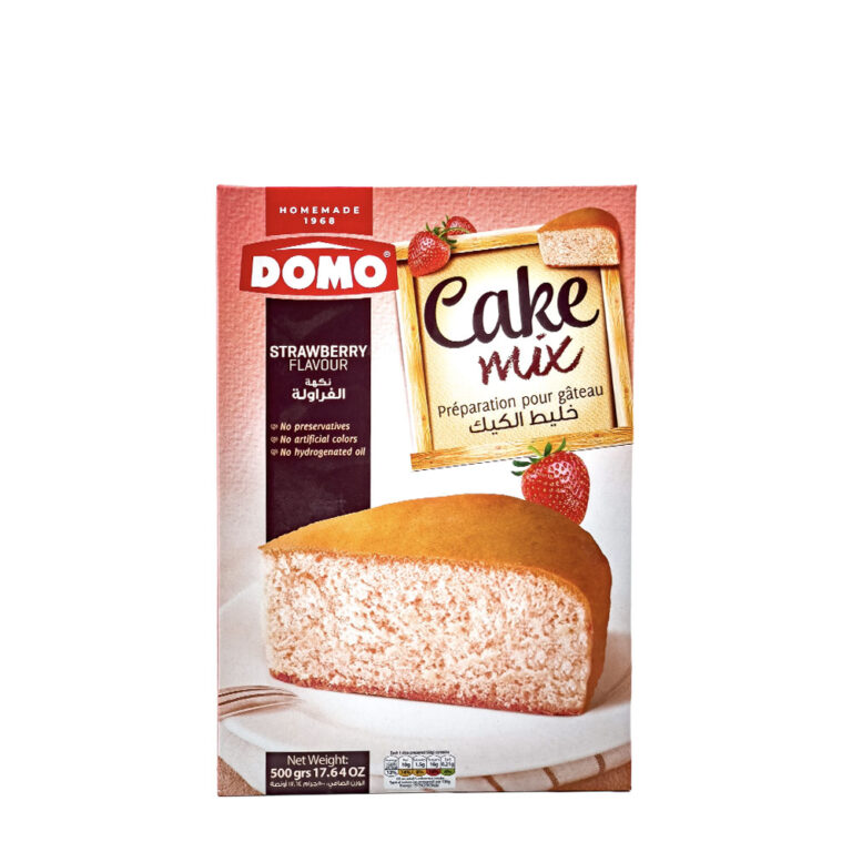 DOMO Cake Mix Strawberry - 500g - GO DELIVERY