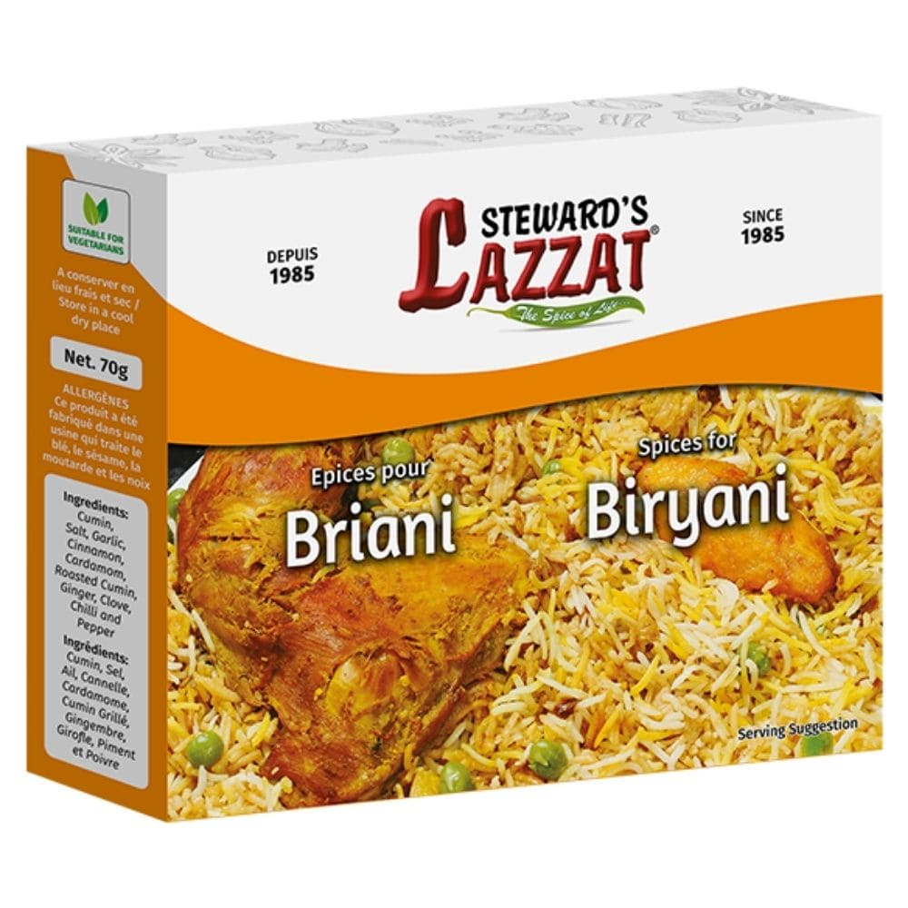 STEWARD LAZZAT Spices For Briani - 70g - GO DELIVERY